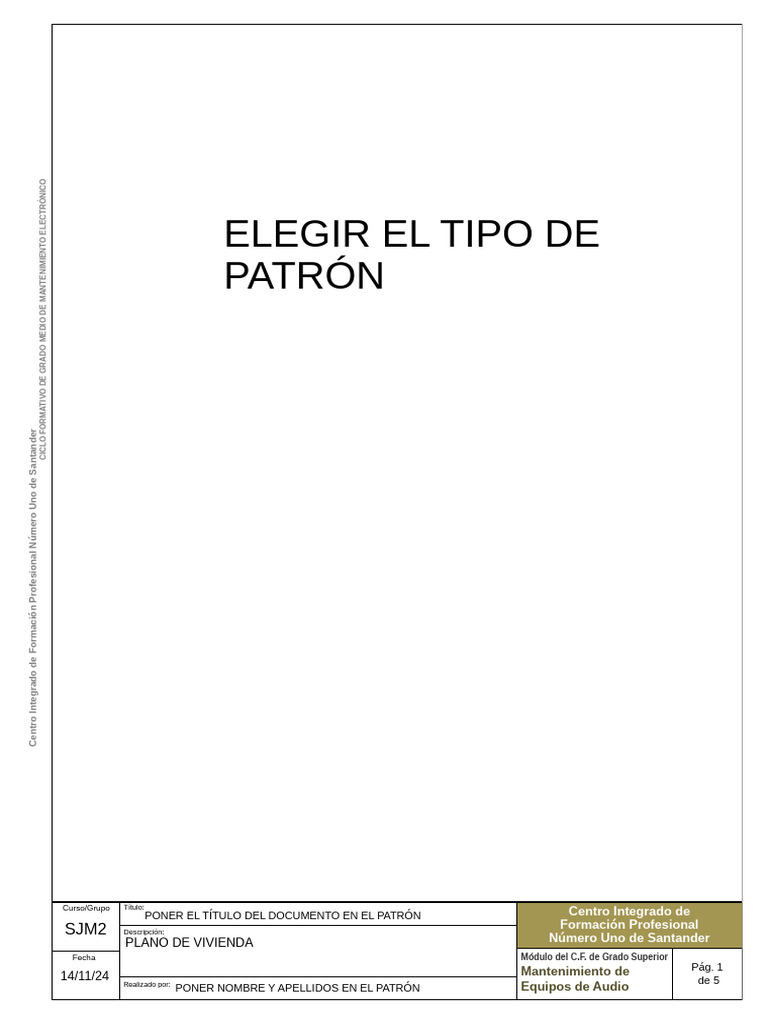 Plantilla Lámina A3 Vertical Cifpn1 | PDF | Electrónica | Tecnología de ...