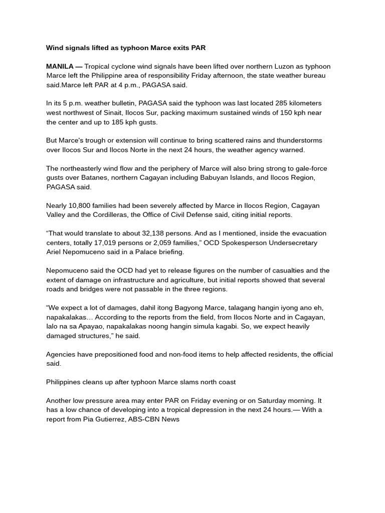 Weather News | PDF
