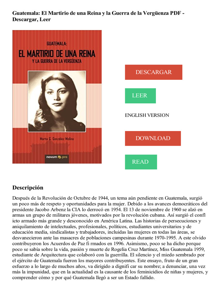 La vida y muerte de Rogelia Cruz | PDF | Guatemala