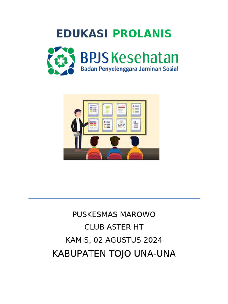 Edukasi & Senam Prolanis HT | PDF