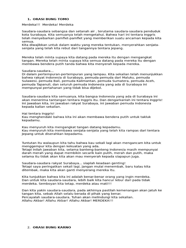 Orasi Pahlawan | PDF