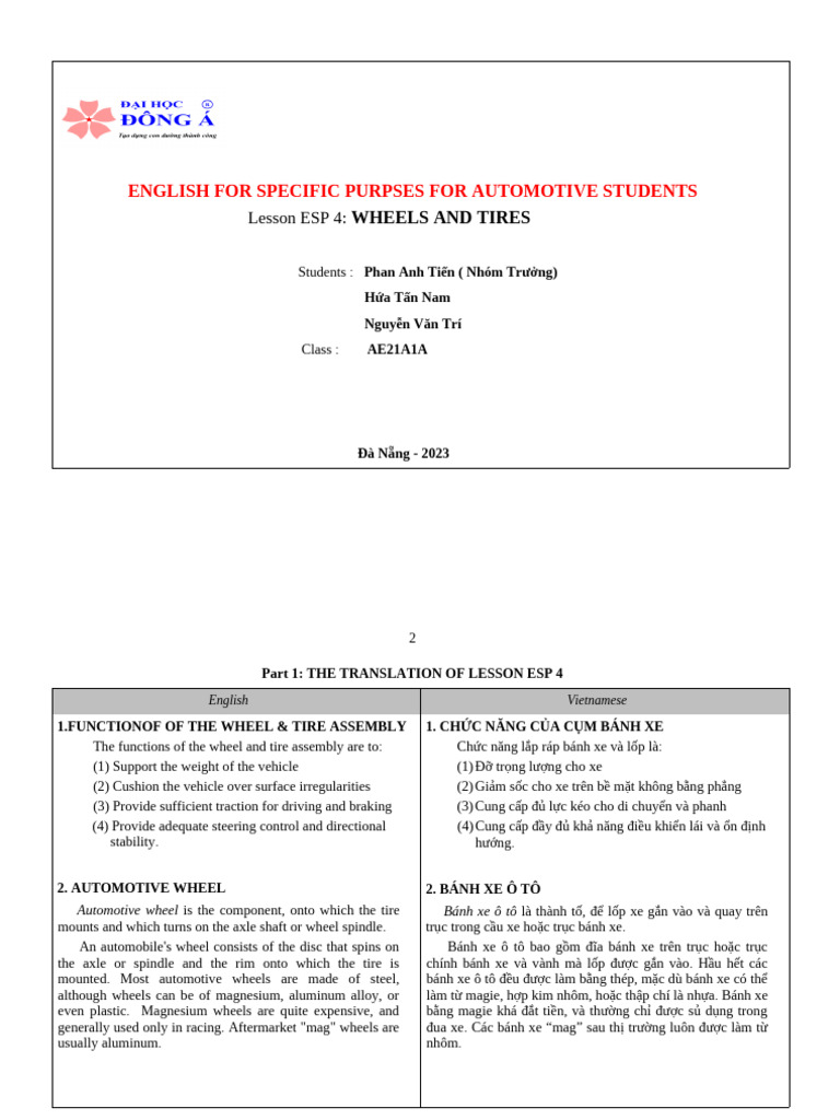 ESP4 - Group 8 | PDF