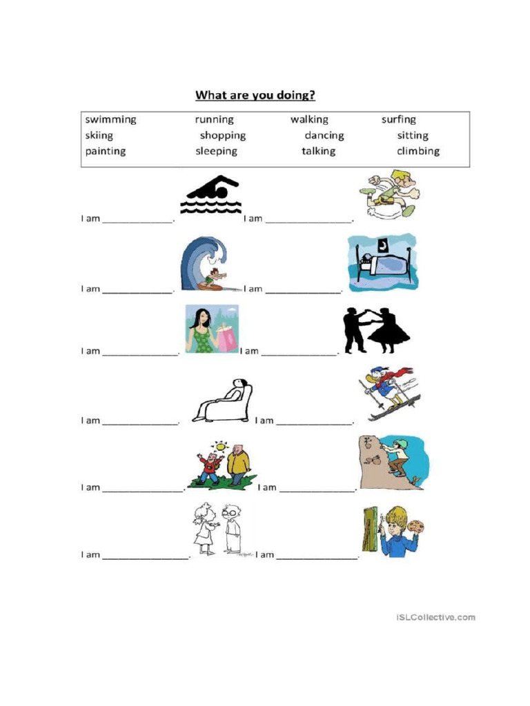 AA27 - 2024 - Primer Grado - Present Continuous | PDF
