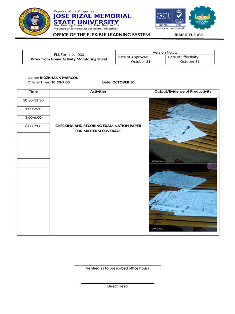 Jose Rizal Memorial State University: Office of The Flexible Learning ...