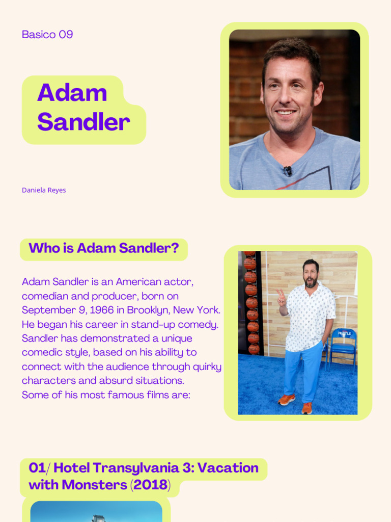 Adam Sandler: Comedic Film Highlights | PDF