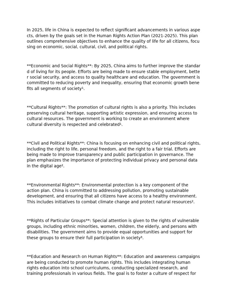 China Human Life 2025 | PDF | Governance | Environmental Protection