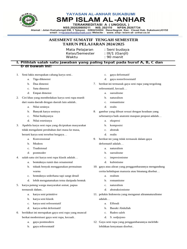 Soal ASTS Kelas 9 | PDF