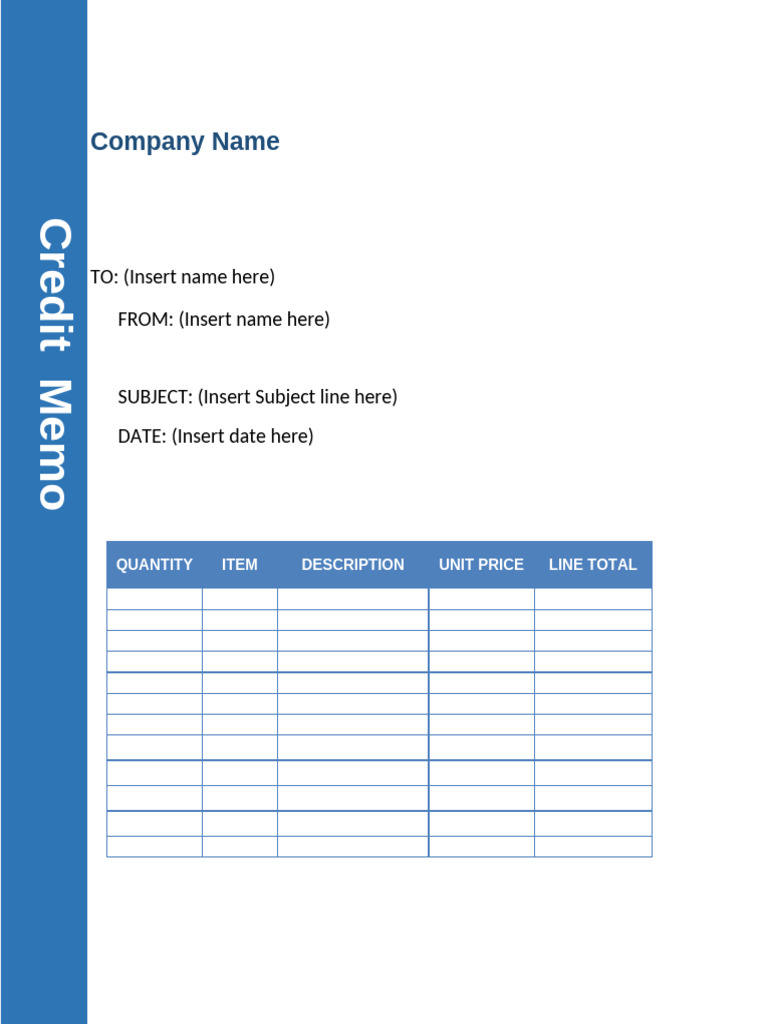 Simple Business Credit Memo-WPS Office | PDF | Computers