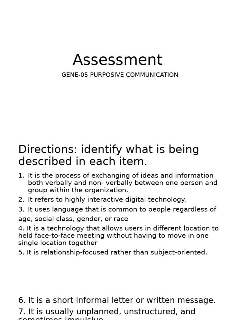 PuRCOM - Assessment | PDF | Career & Growth