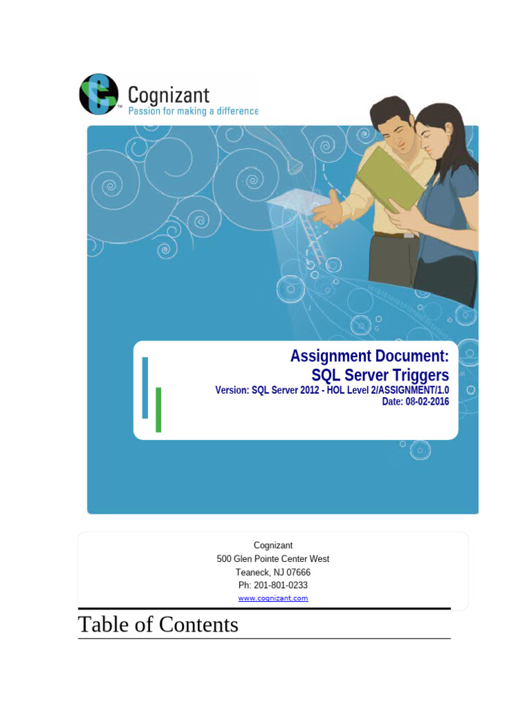 HandsOnLab Manual 04 Trigger | PDF | Microsoft Sql Server | Computer Programming