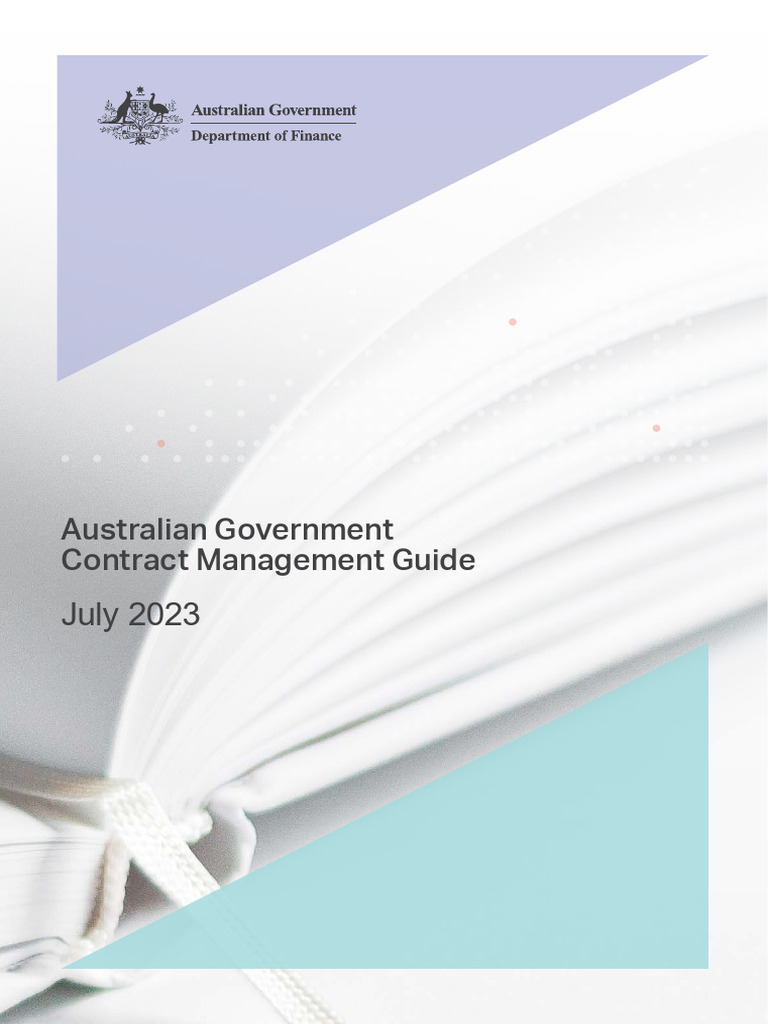 Australian Government Contract Management Guide | PDF | Procurement ...