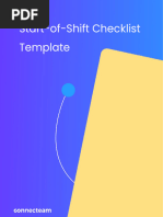 Shift Huddle Blank Template | PDF