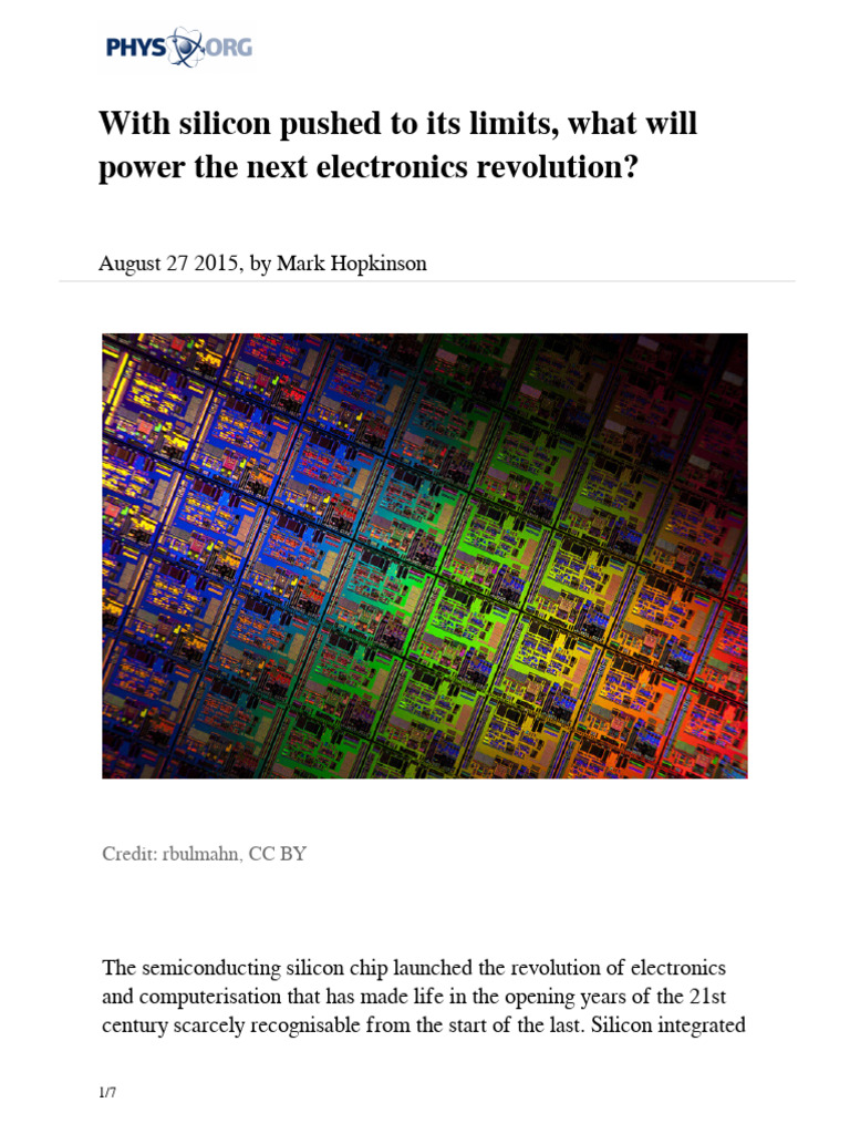 2015 08 Silicon Limits Power Electronics Revolution | PDF ...