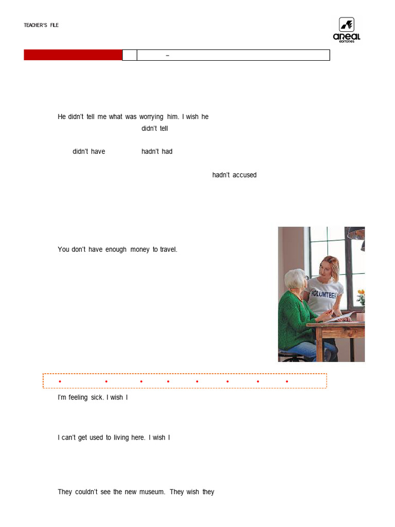 Grammar Worksheet: Wishes & Regrets | PDF | Language Mechanics ...