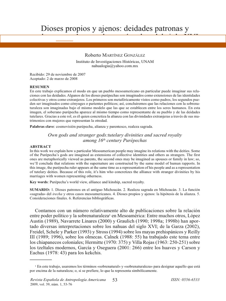Dioses Propios y Ajenos: Deidades Patronas y Realeza Sagrada Entre Los ...