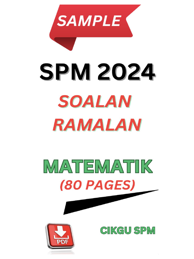 Sample Ramalan Matematik | PDF