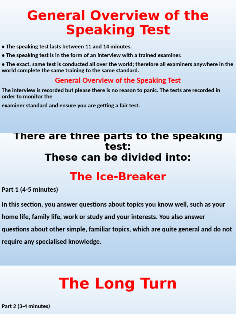 IELTS Speaking Test Tips | PDF | Stress (Linguistics) | Fluency