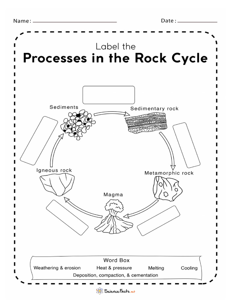 The Rock Cycle Worksheet Answers | PDF
