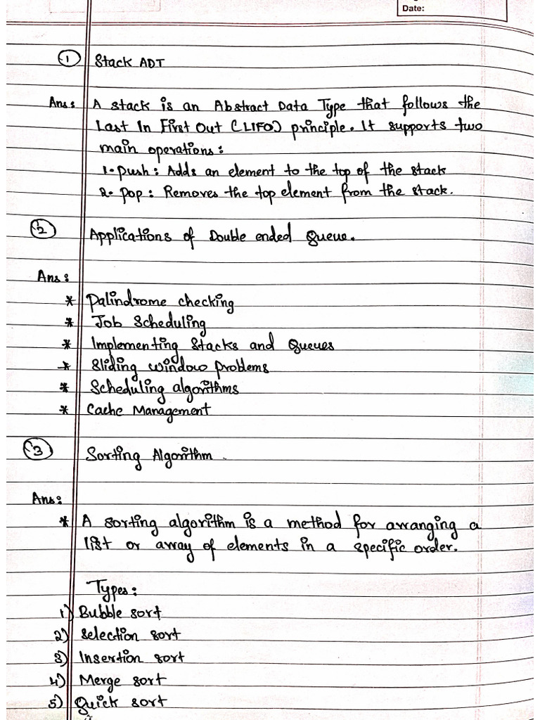DSA 2 Marks-1 | PDF DSA 2 Marks-1 | PDF