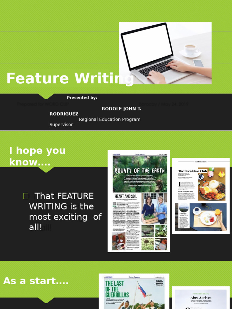 Feature Writing PPT Presentation | PDF | Philippines