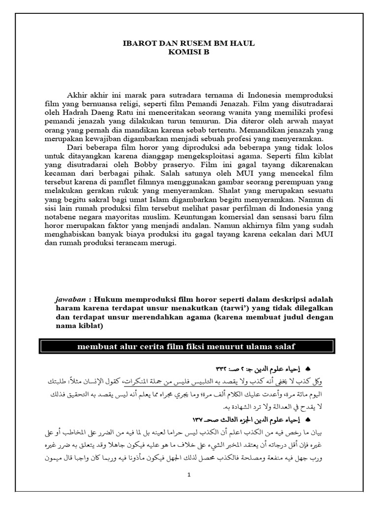 Rusem BM Haul Komisi B | PDF