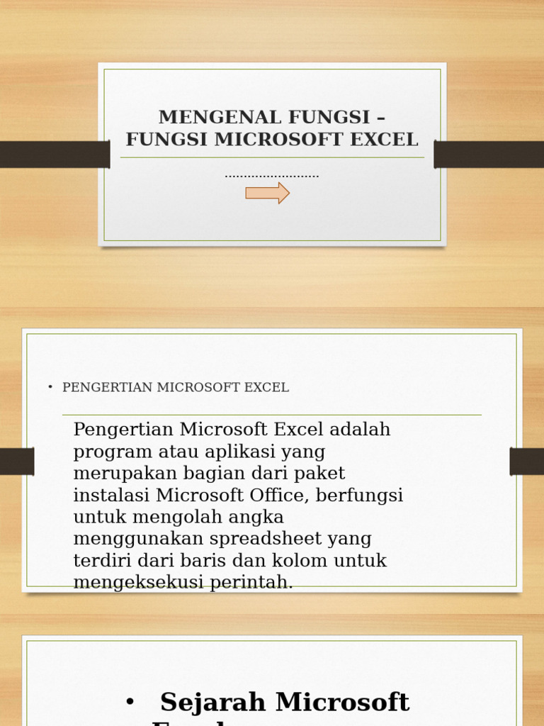 Mengenal Fungsi - Fungsi Microsoft Excel (Intan Zahiro) | PDF | Komputer