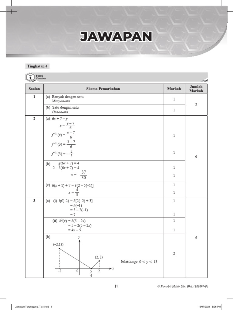 Jawapan Addmath | PDF