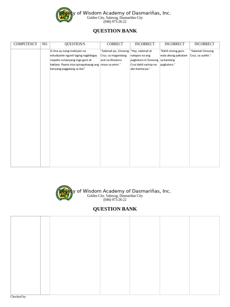 QUESTION BANK FINAL | PDF