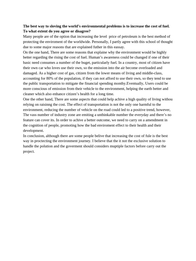 The Best Way To Sloving The World | PDF