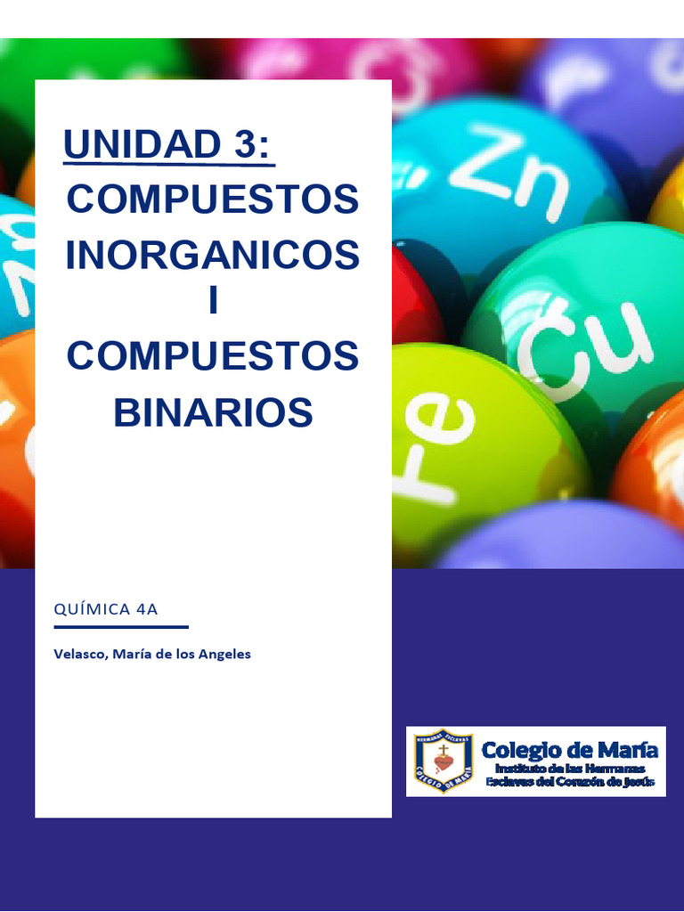 Ejemplos de compuestos inorgánicos | PDF | Valencia (Química) | Óxido