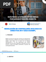 Directiva 017-2023-CG: Obras Públicas | PDF | Presupuesto | Ingeniero civil
