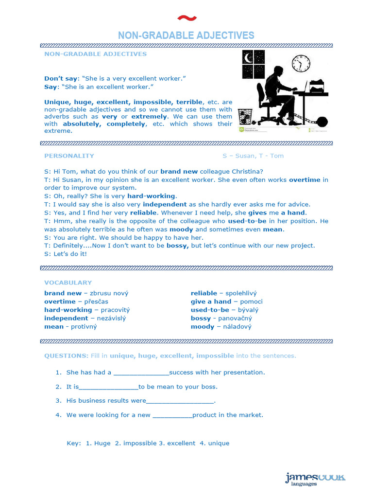 Non-Gradable Adjectives | PDF