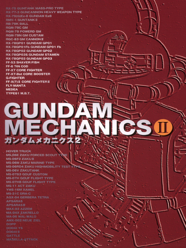 Idoc - Pub Artbook Gundam Mechanics II | PDF