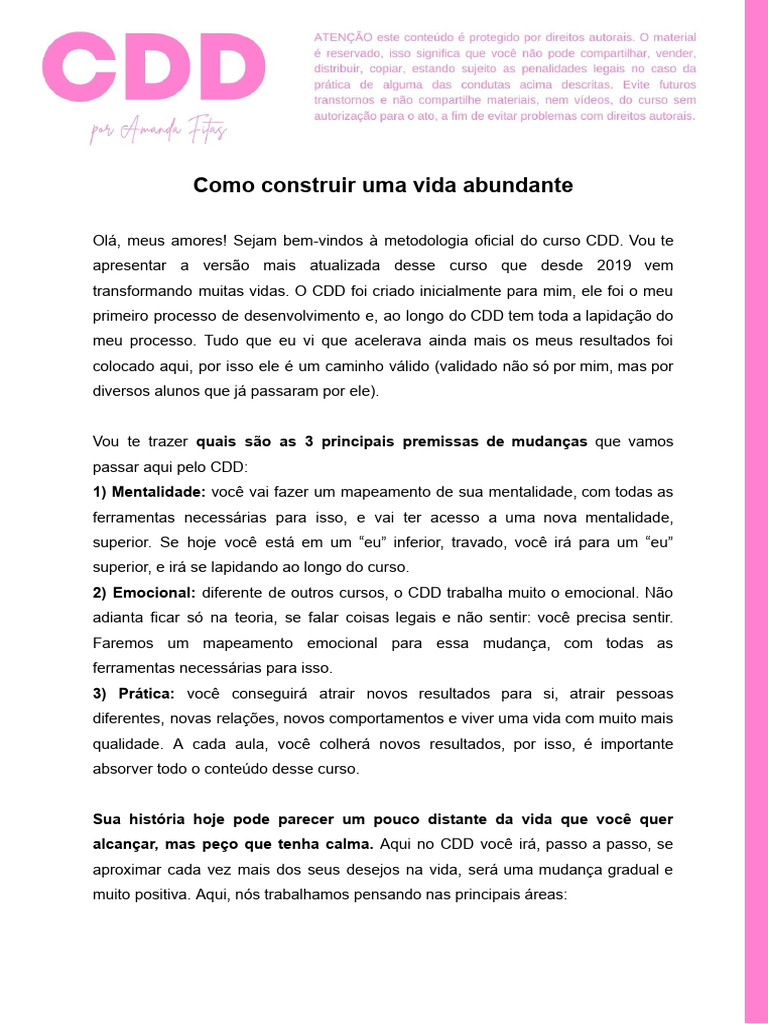 Como Construir Uma Vida Abundante | PDF | Vida | Amor