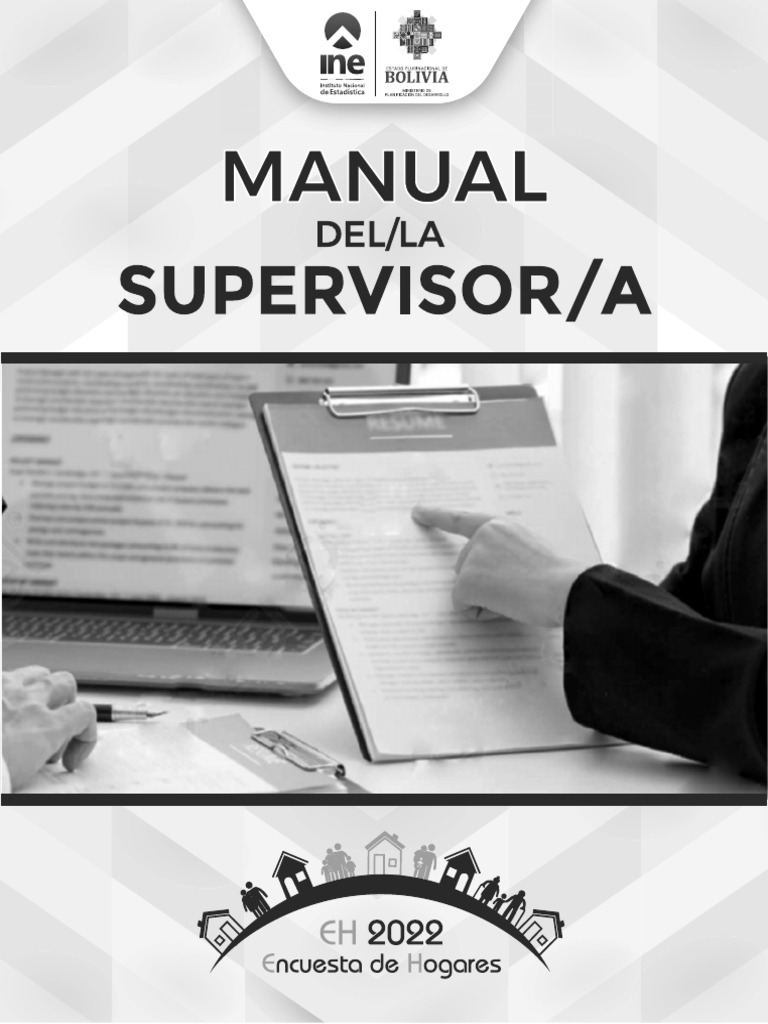 Manual Del Supervisor Eh2022 | PDF | Metodología de encuesta | Estadísticas