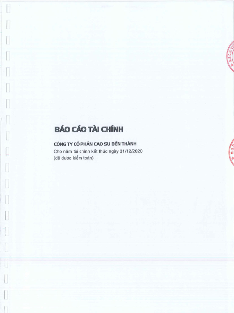 BRC - BCTC KT Nam 2020 | PDF