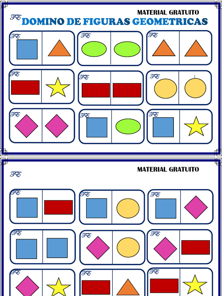 Domino de Figuras Geometricas | PDF