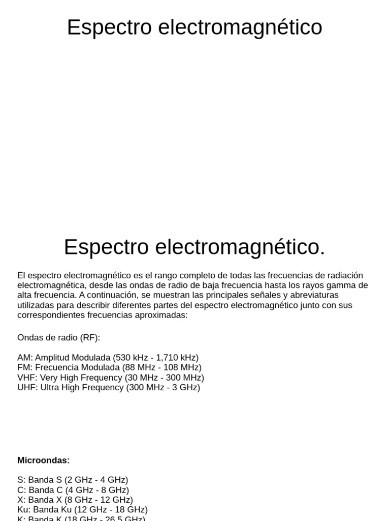 Espectro Electro | PDF | Métodos y materiales de enseñanza | Ciencia y matemáticas