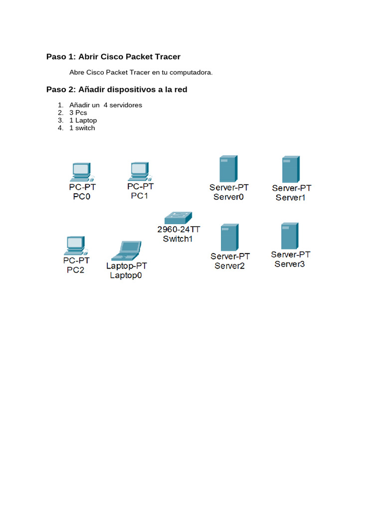Cisco Packet Tracer | PDF | Dirección IP | Ciencias de la Computación