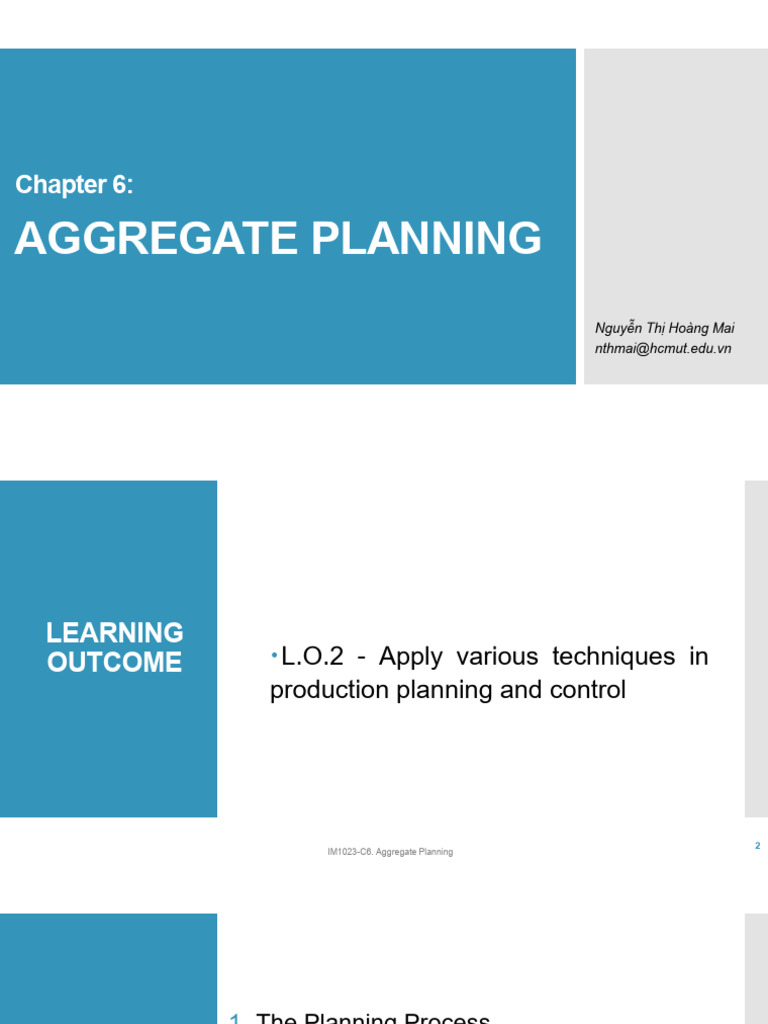 Aggregate Planning Techniques Guide | PDF | Labour Economics | Economies