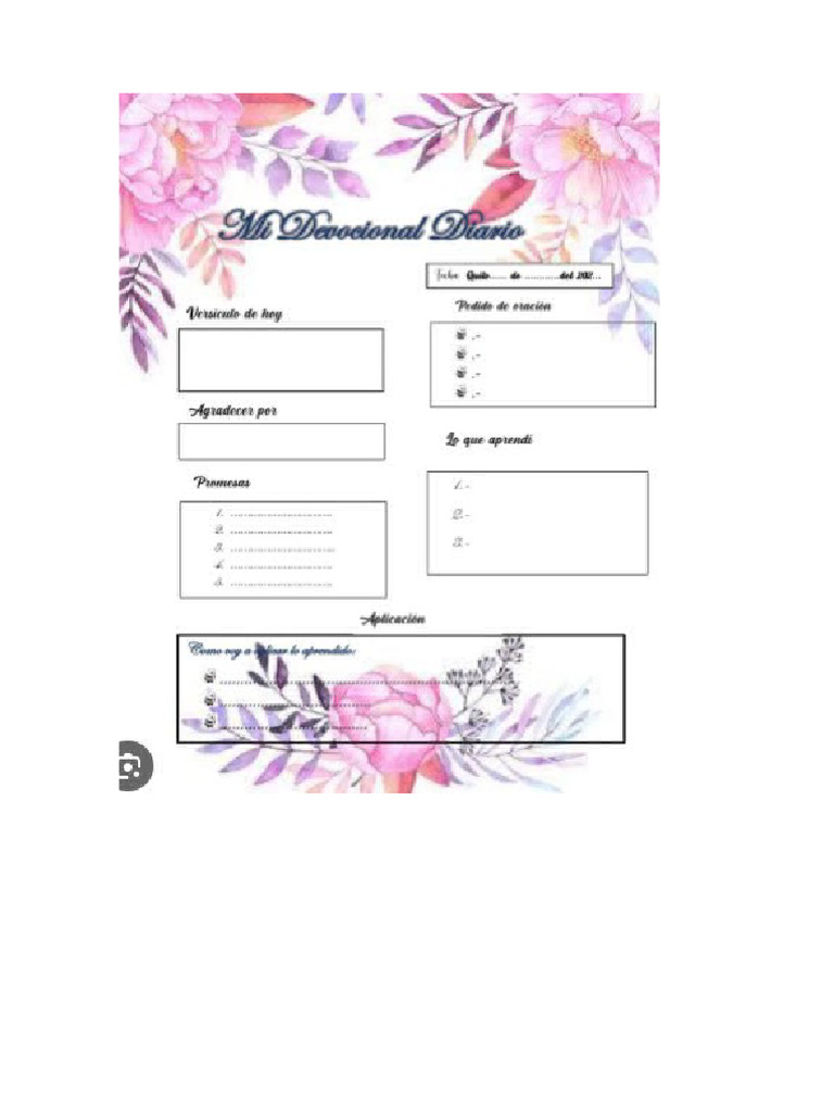Formato de Devocional | PDF