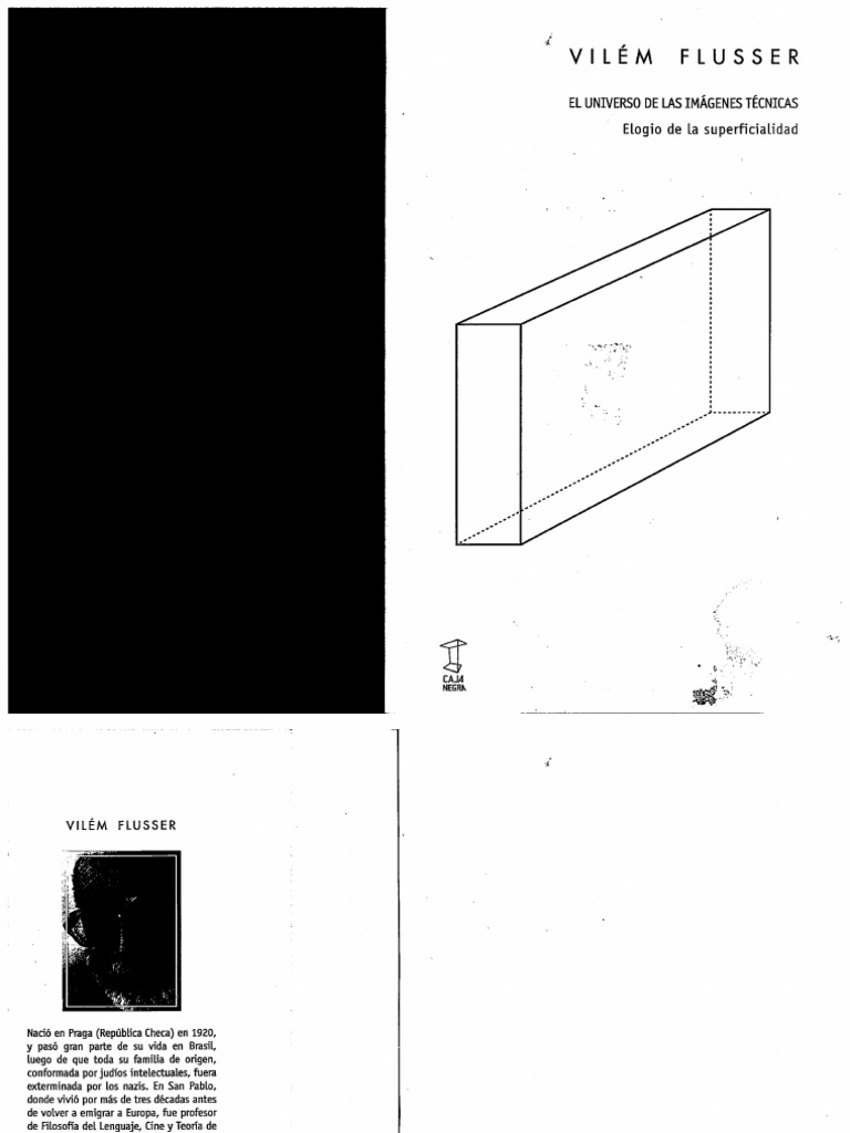 FLUSSER, Vilém. El Universo de Las Imágenes Técnicas. Elogio de La Superficialidad. | PDF