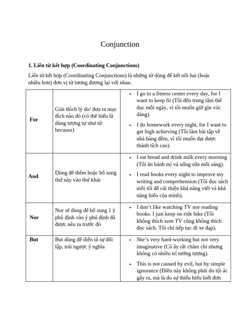 Conjunction Materials | PDF