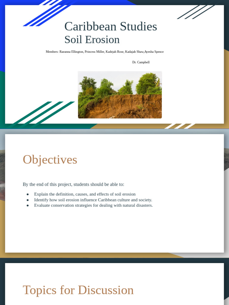 Soil Erosion in the Caribbean: Causes & Effects | PDF | Erosion ...