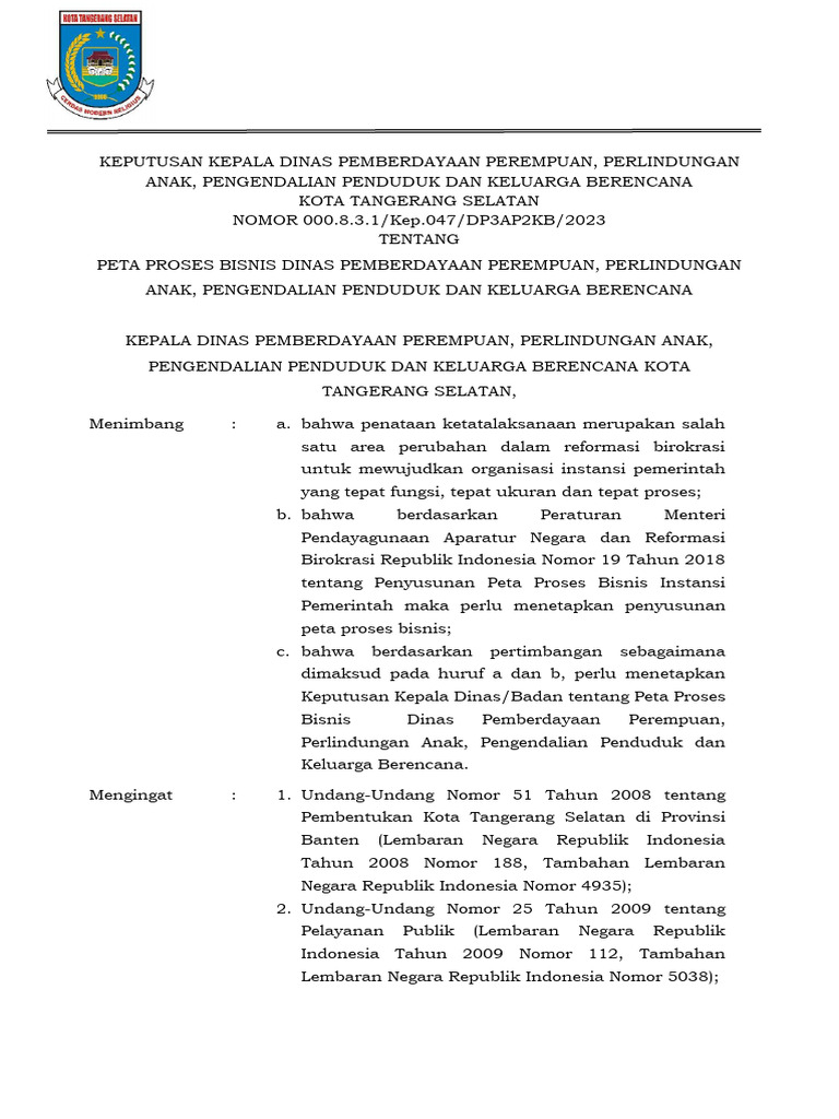 SK Probis Lama DP3AP2KB | PDF