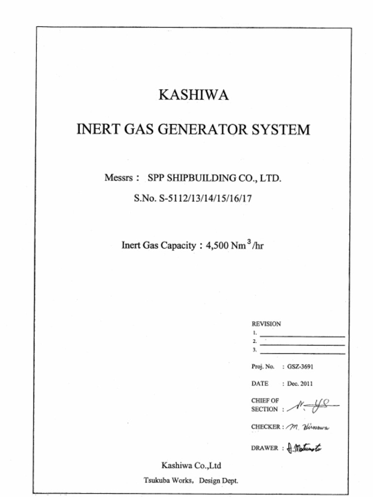 HM-22 Inert Gas System | PDF | Valve | Actuator