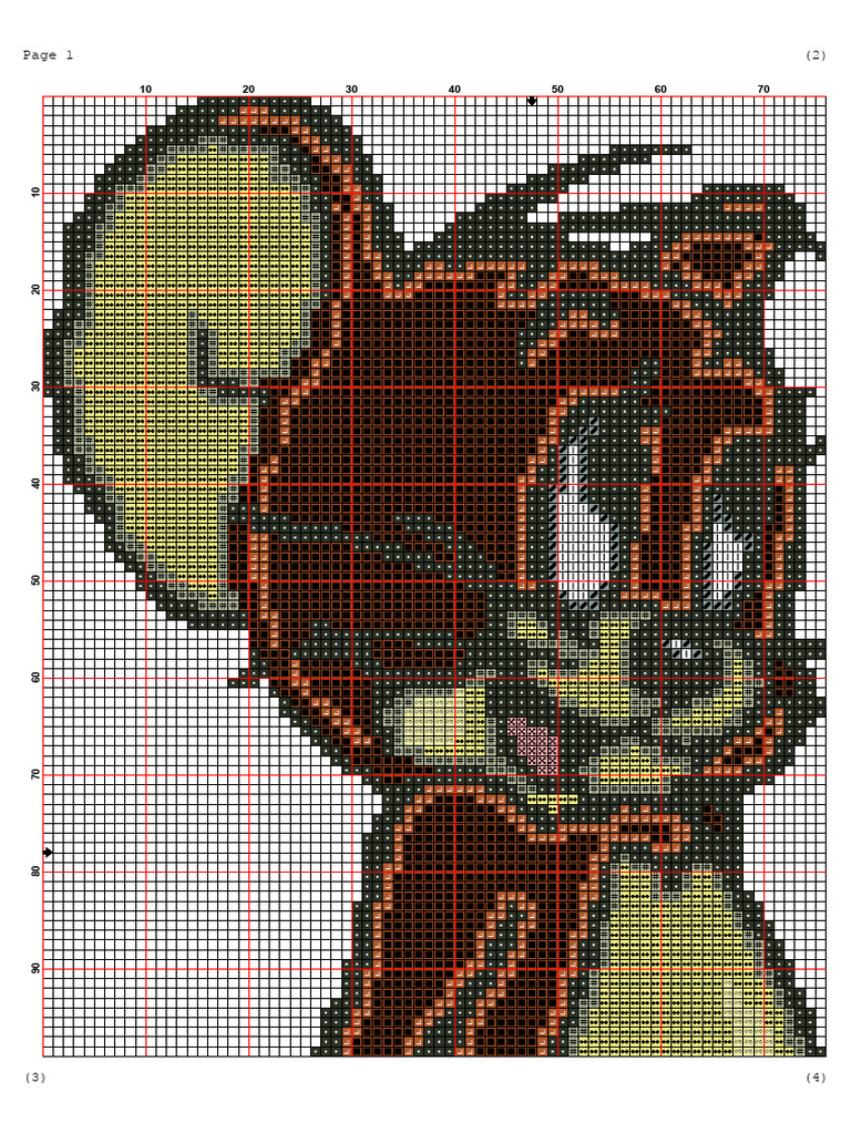 Cross-Stitch Pattern: Jerry Design | PDF | Needlework | Textile Arts