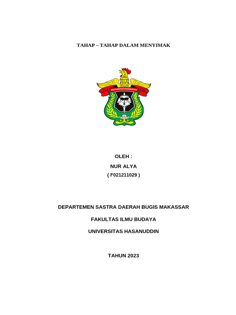Tahap-Tahap Proses Menyimak | PDF