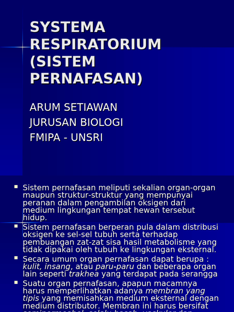 Systema Respiratorium | PDF