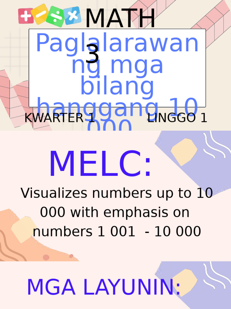 Quarter 1 Week 1 Math | PDF